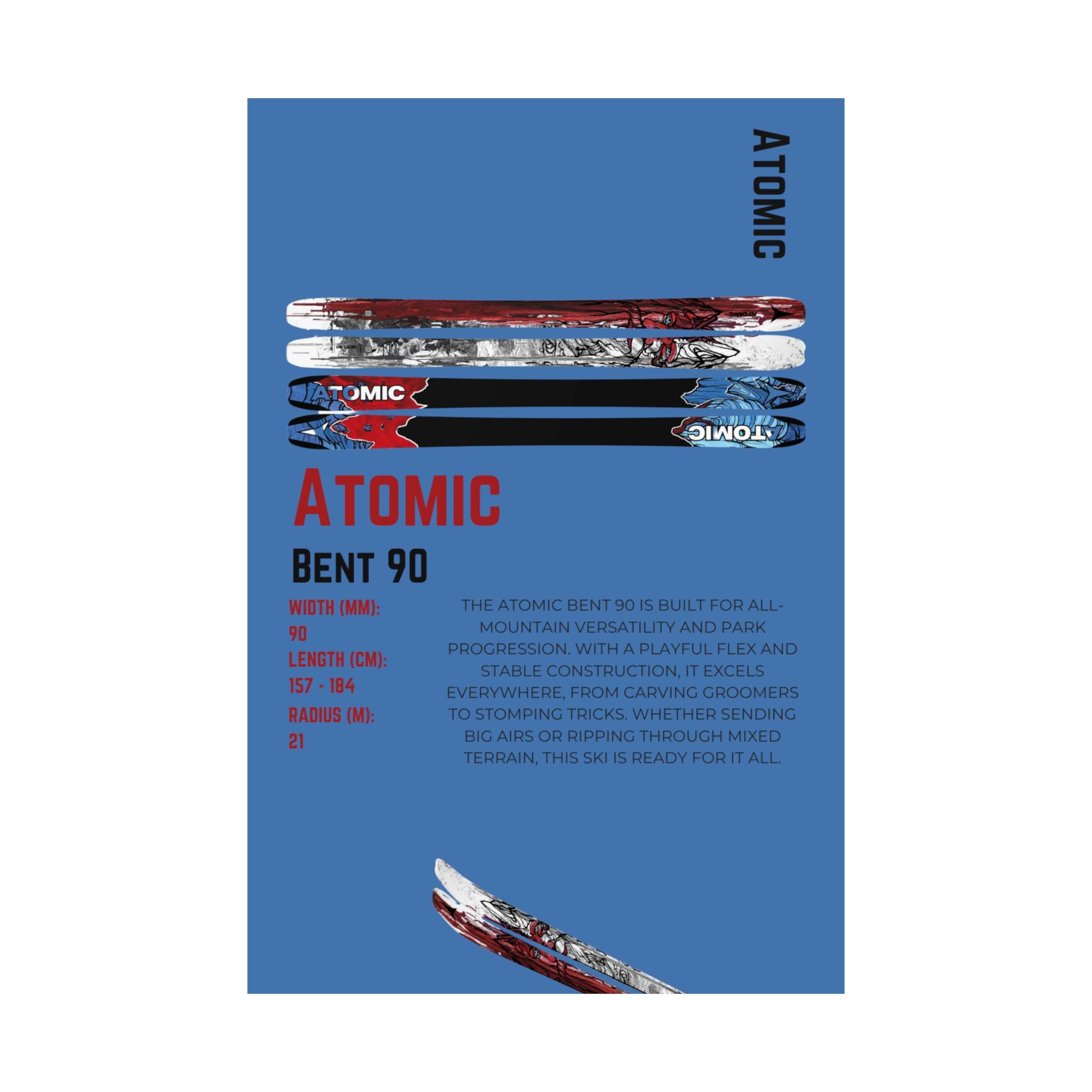 Atomic Bent 90 - Poster – Ski Haven
