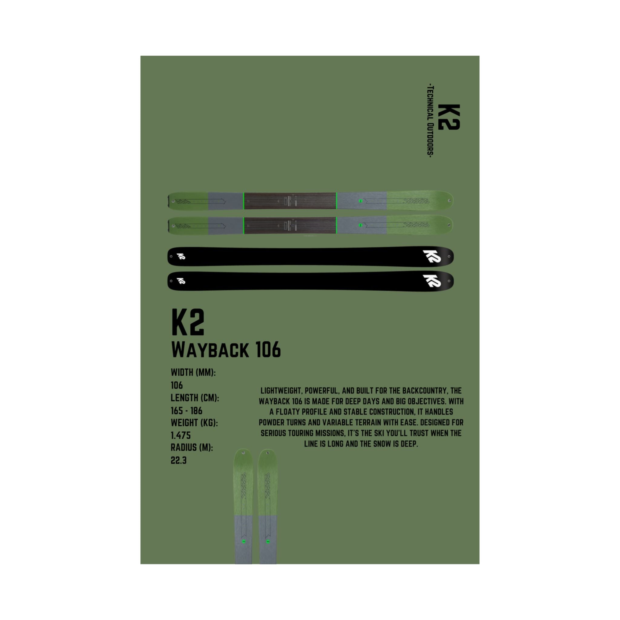K2 Wayback 106 - Poster – Ski Haven